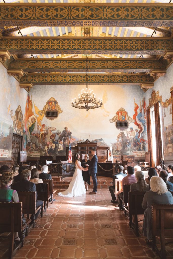 Mural Room wedding ceremony